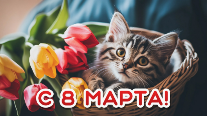 Красивые поздравление с 8 Марта 2025, открытки и картинки